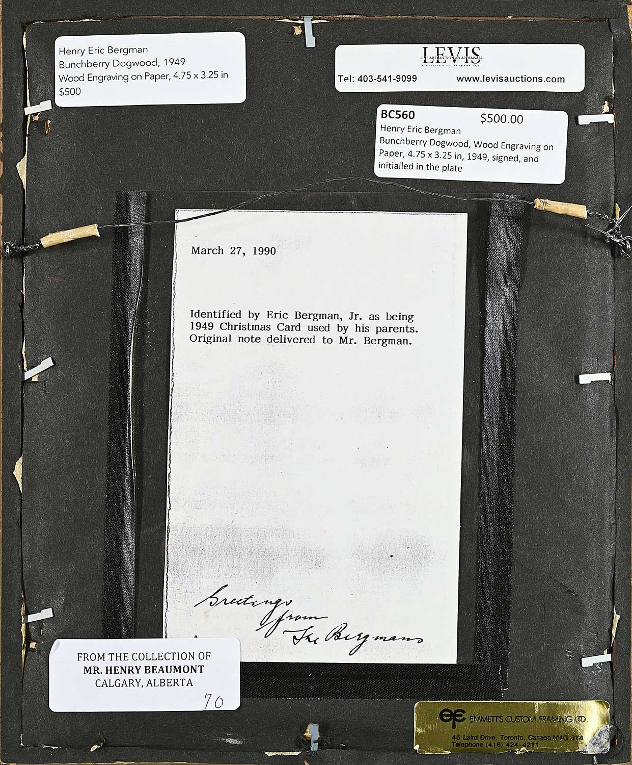 Lot #1031 ~ Henry Eric Bergman - Brunchberry Dogwood - Levis Auctions